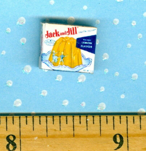 Dollhouse Miniatures Size Vintage Jack n Jill Lemon Jello Box | eBay