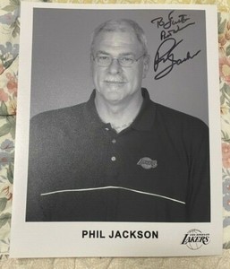 Phil Jackson signed autographed 8x10 Photo Lakers Official Promotional ...