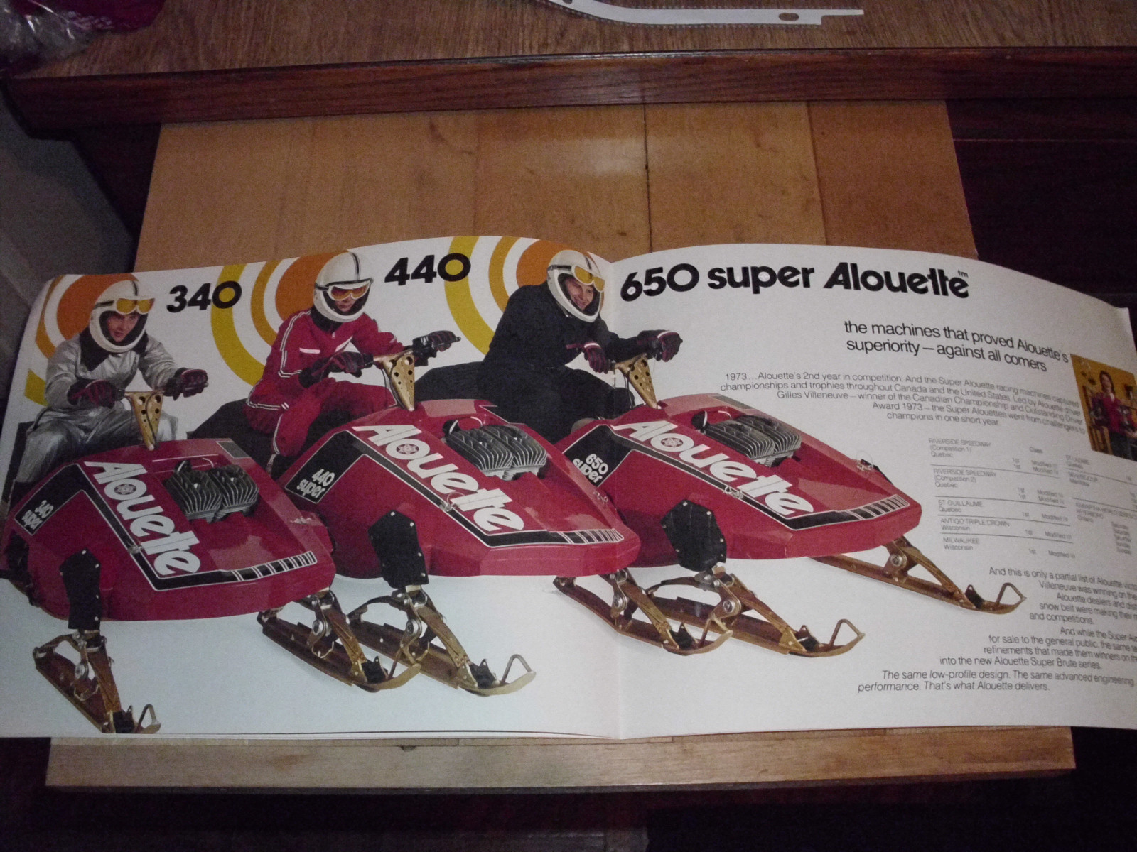Vintage Snowmobile 1974 Alouette Snowmobile Brute Sno Duster Sales ...