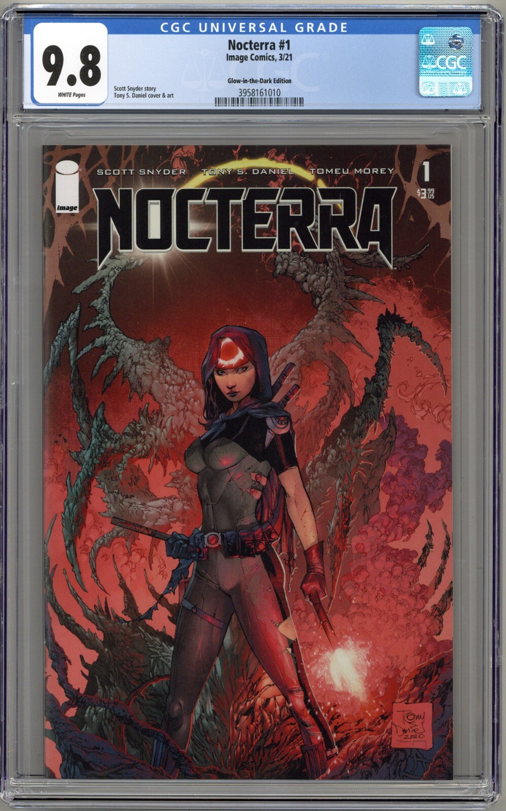 Nocterra #1 (2021) CGC 9.8 NM/M - Glow-in-the-Dark Edition - Snyder ...