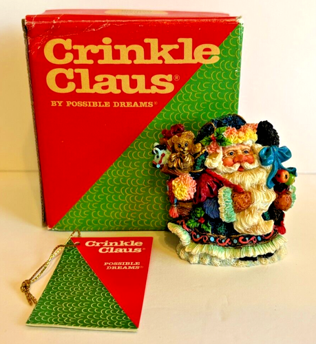 Crinkle Claus Bavarian Crinkle Possible Dreams 1997 Christmas Decor W ...