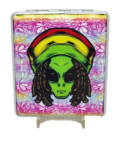 Fujima Reggae Alien Double Sided Silver Framed PU Leather 100s ...