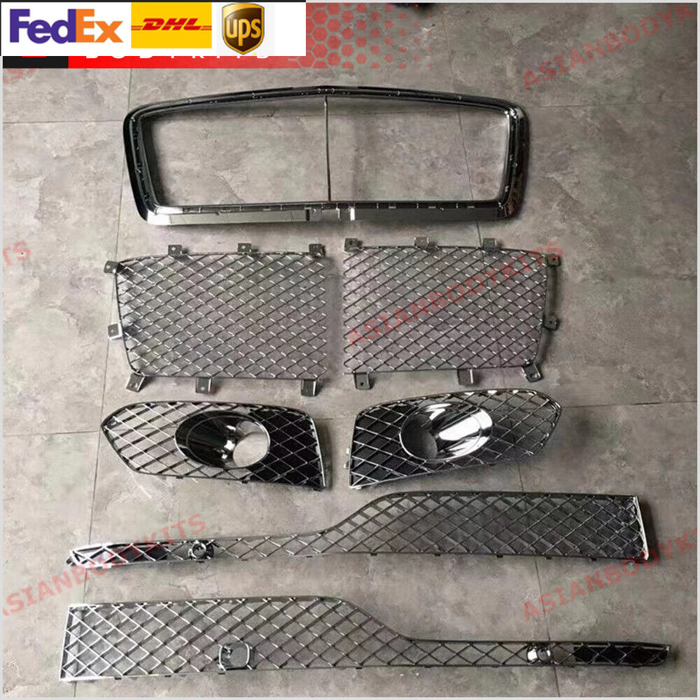 CHROME FRONT GRILLE SIDE MESH LOWER MESH for BENTLEY BENTAYGA 2015 ...