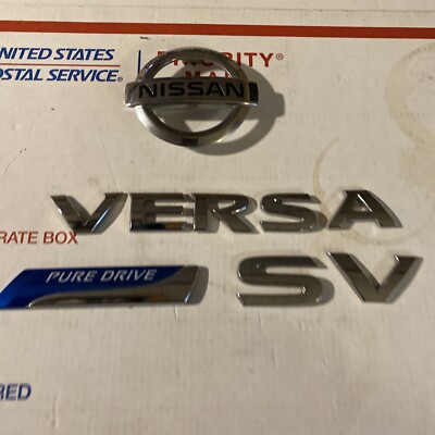 2013-2018 Nissan Versa SV Pure Drive Rear Emblem Set | 848903AW0A ...