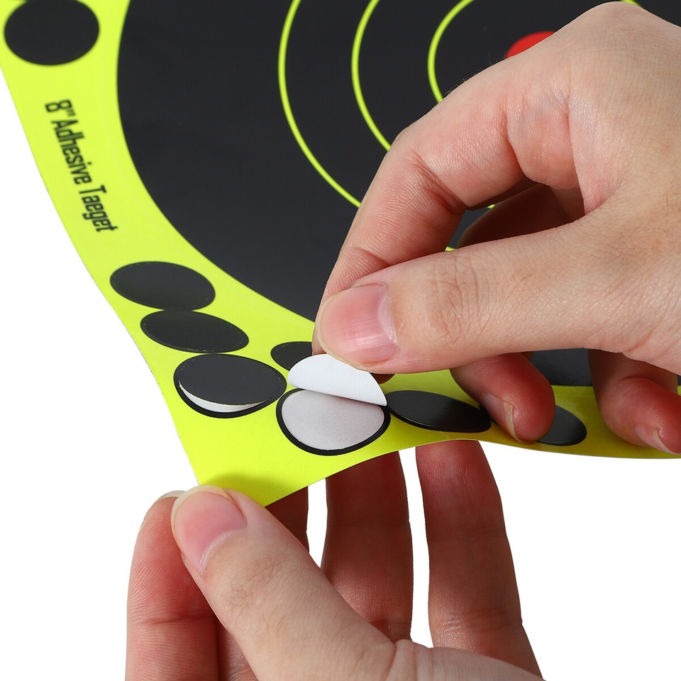 25-100 Packs Shooting Targets Splatter Gun Rifle Paper Target Adhesive ...