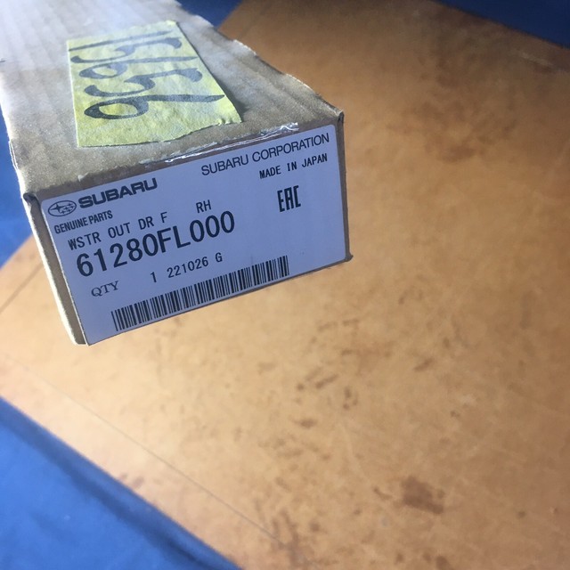 Genuine Subaru Belt Weather-strip 61280FL000 for sale online | eBay