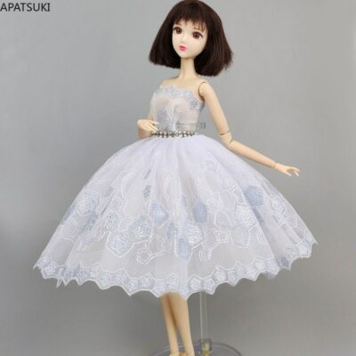 Light Blue Fashion Doll Clothes For 11.5" Doll Dress Party Gown Outfits ...