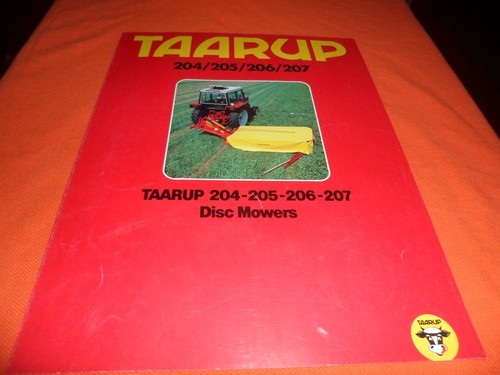 (Drawer 9) Taarup 204 205 206 207 Disc Mowers Dealer Brochure ...