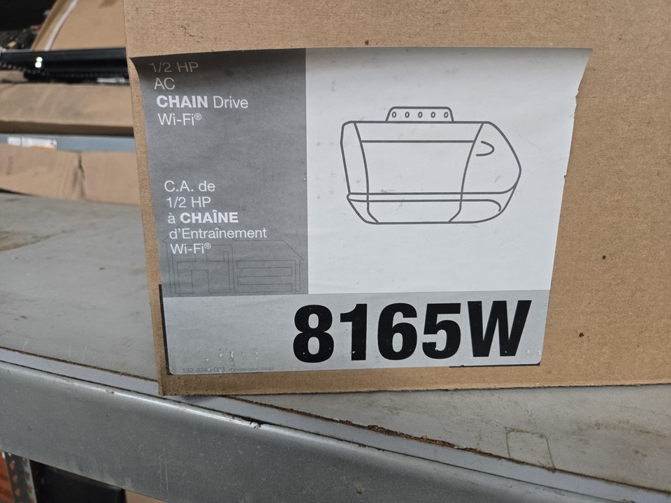 Liftmaster Cntrctr Kit 8165W Wi-Fi My-Q 1/2 HP Chain Drive Garage Door ...