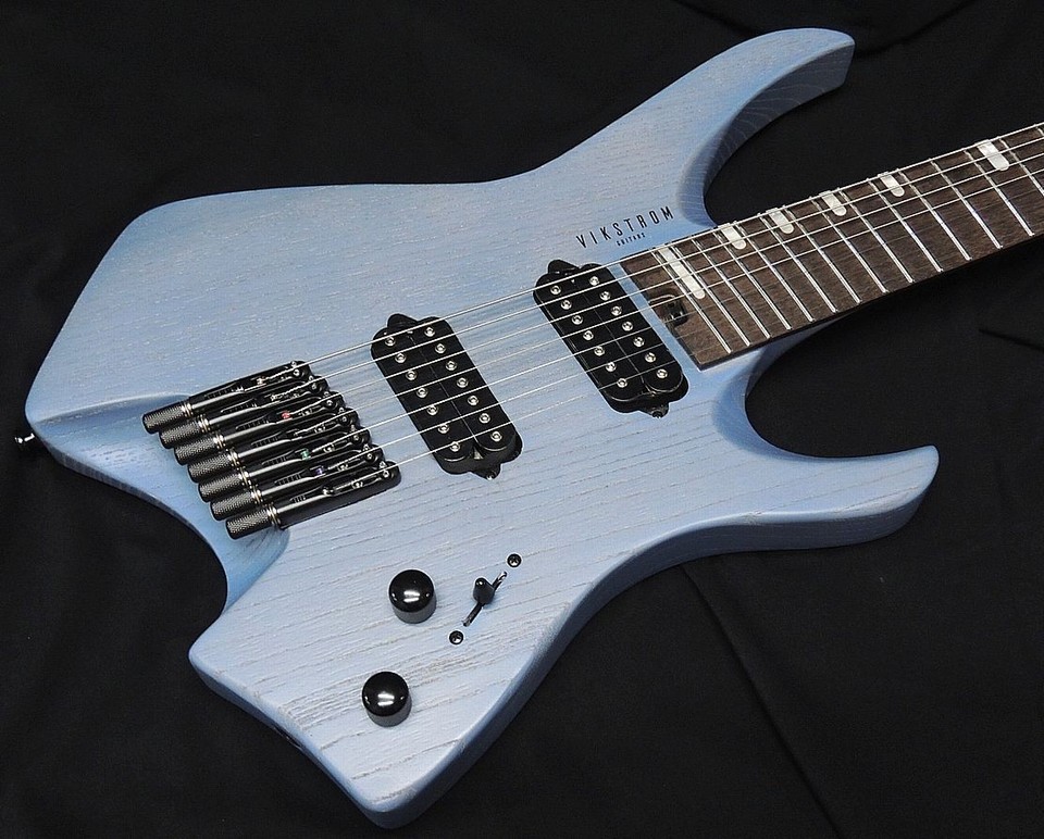 Vikstrom Guitars Vsmh-270 Pbl Pale Blue Headless Guitar 7 String ...