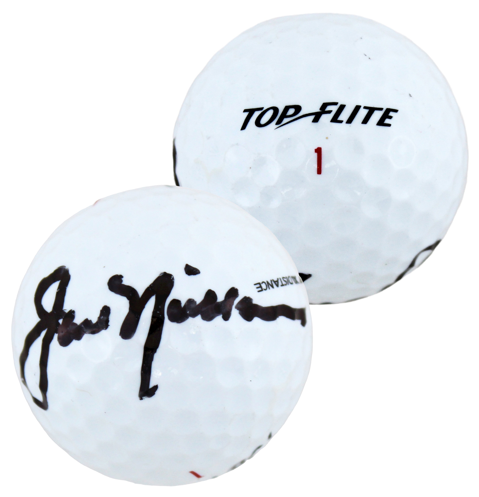 Jack Nicklaus Authentic Signed Top Flight 1 Golf Ball Autographed BAS # ...