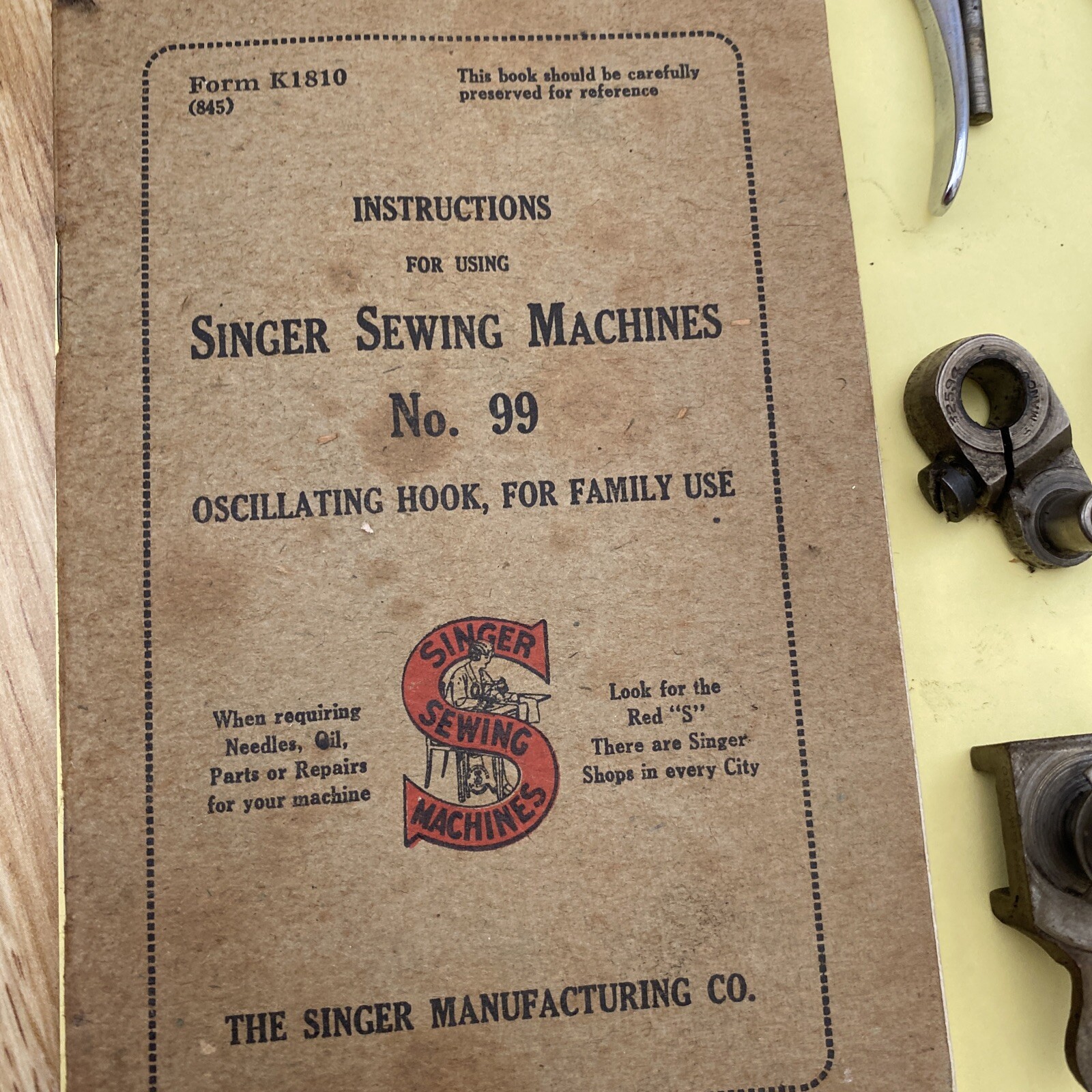 Vintage Genuine Singer 99k Sewing Machine Parts/attachments/accessories ...