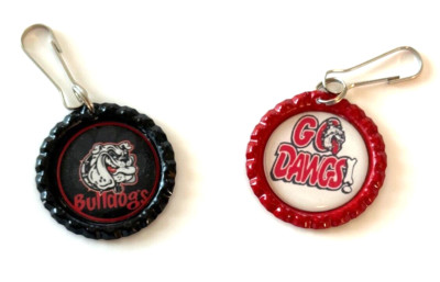 Beautiful Georgia Bulldogs Inspired set of two zipper pulls. | eBay