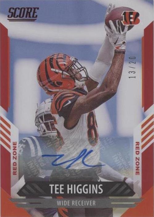 2021 Score - Tee Higgins #97 Red Zone Signatures /20 (AU) for sale ...