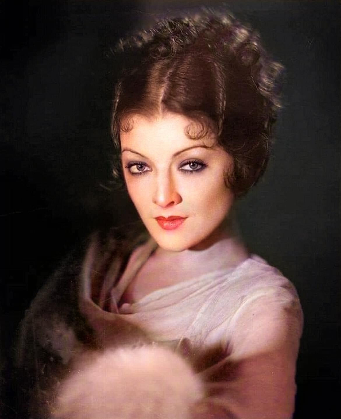 RARE COLOR STILL MYRNA LOY CLOSEUP STUNNING | eBay