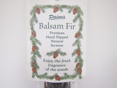 20 sticks 11" Balsam Fir natural incense Paines fragrance Christmas ...