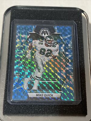 2023 Panini Mosaic Blue Reactive Prizm Mike Quick Philadelphia Eagles ...