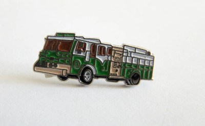 NEW Green Fire Engine Fire Truck Lapel Pin NEW | eBay