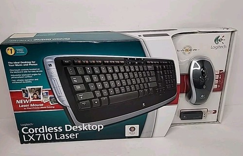 Logitech Cordless Desktop LX710 Laser Keyboard and Mouse 967670-0403 ...