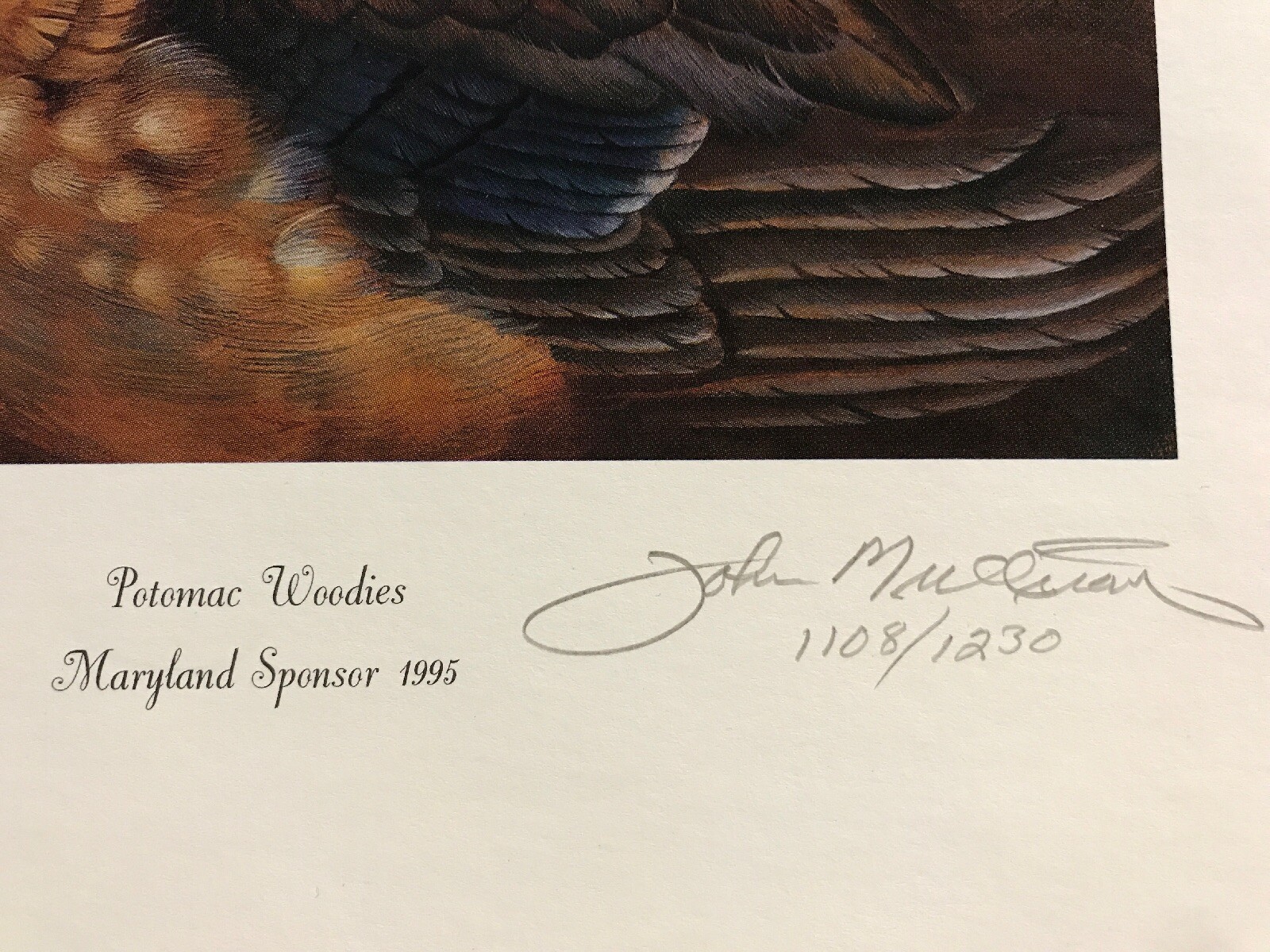 John Mullican Signed & Numbered Ltd Ed Print "Potomac Woodies" 1995 ...