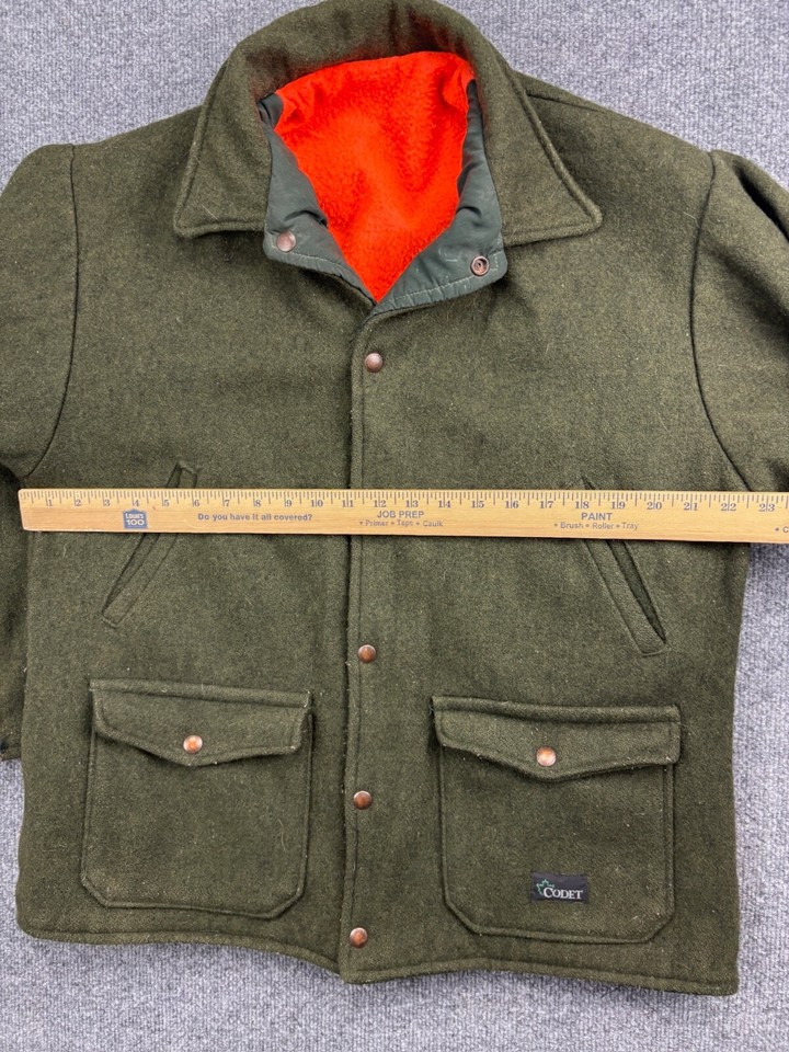 Vintage Codet Wool Hunting Jacket Men's L/X Green Orange Reversible ...
