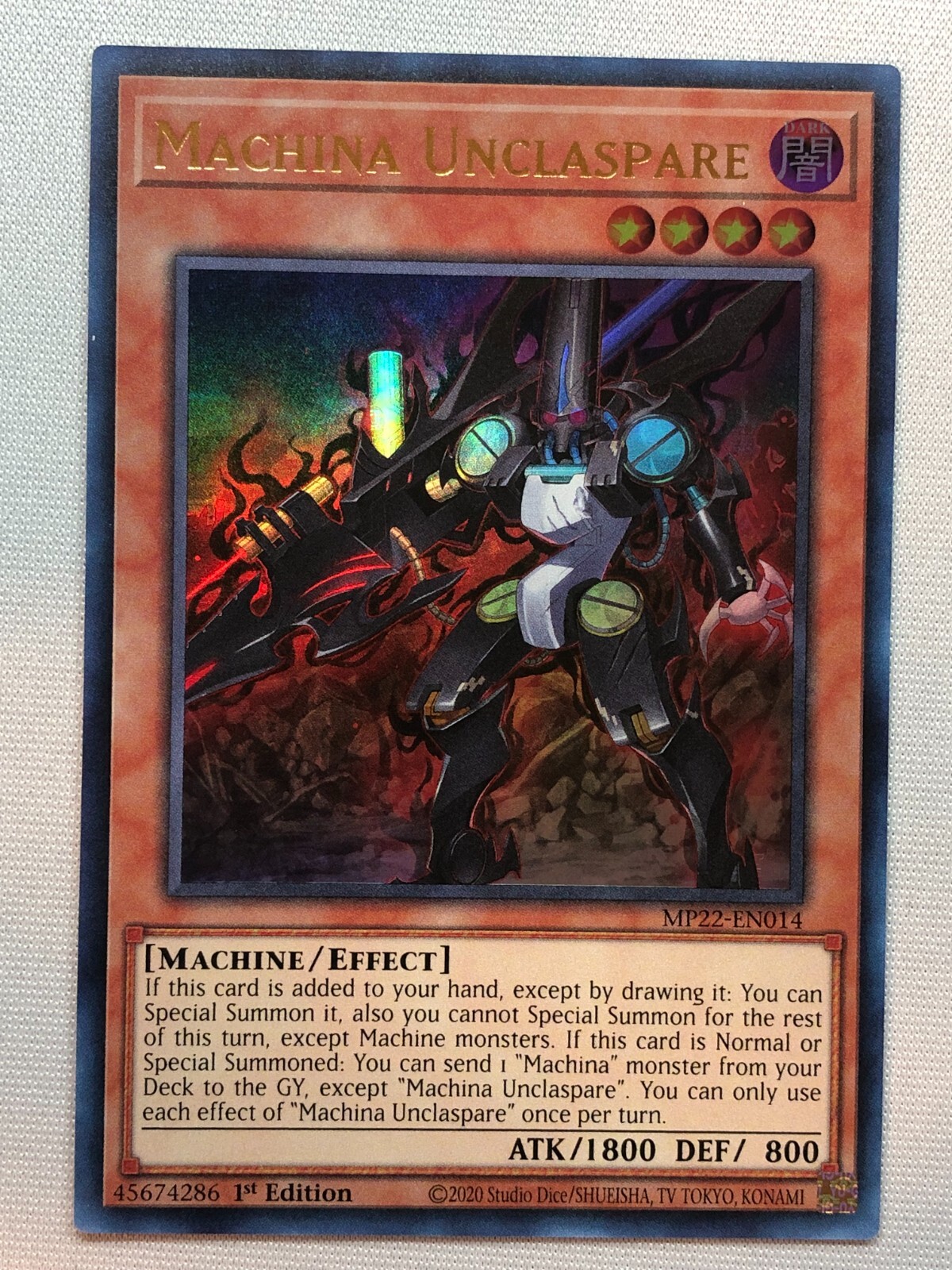 Yugioh 2022 Tin of the Pharaoh's Gods Machina Unclaspare MP22-EN014 | eBay