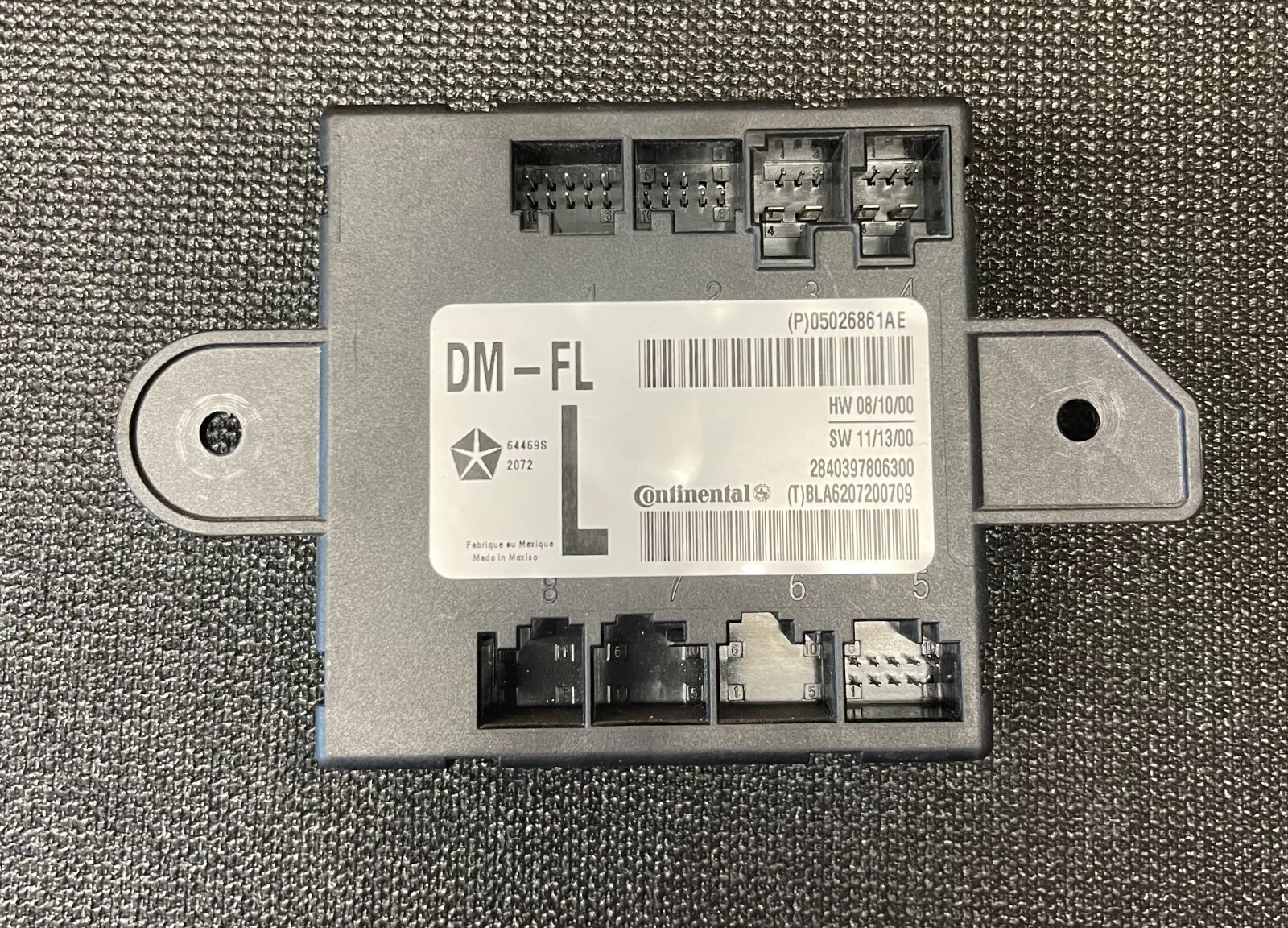 12 13 14 15 16 CHRYSLERTOWN & COUNTRY FRONT LEFT DRIVER DOOR CONTROL ...