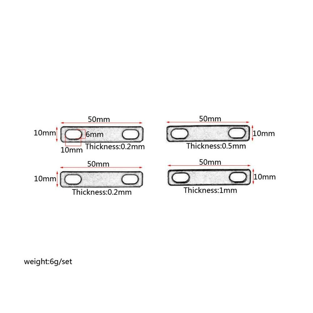 4x Guitar Neck Shims Brass, 2x .2mm, 1x .5mm, 1x 1mm for Stratocaster ...