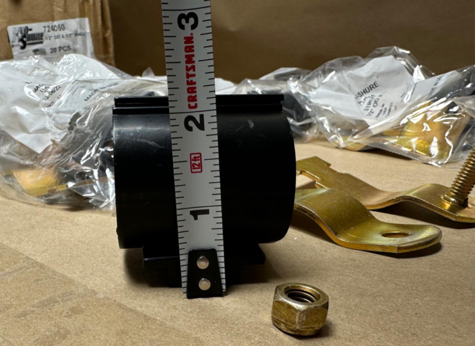 20x Pack Klo-Shure Strut Mount Insulation Clamp Coupling 1/2" OD x 1/2 ...