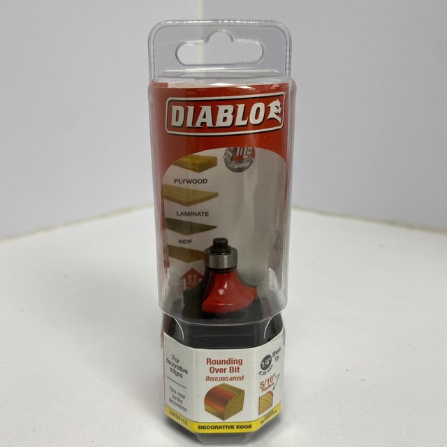 Diablo DR34112 Rounding Over Round Router Bit 1/4" Shank for sale ...