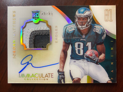Jordan Matthews 2014 Immaculate Rookie Acetate Patch Auto #35/81 ...