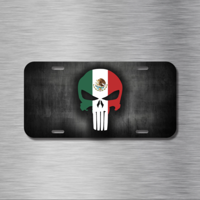 Mexican Mexico Punisher Vehicle License Plate Front Auto Tag NEW ...