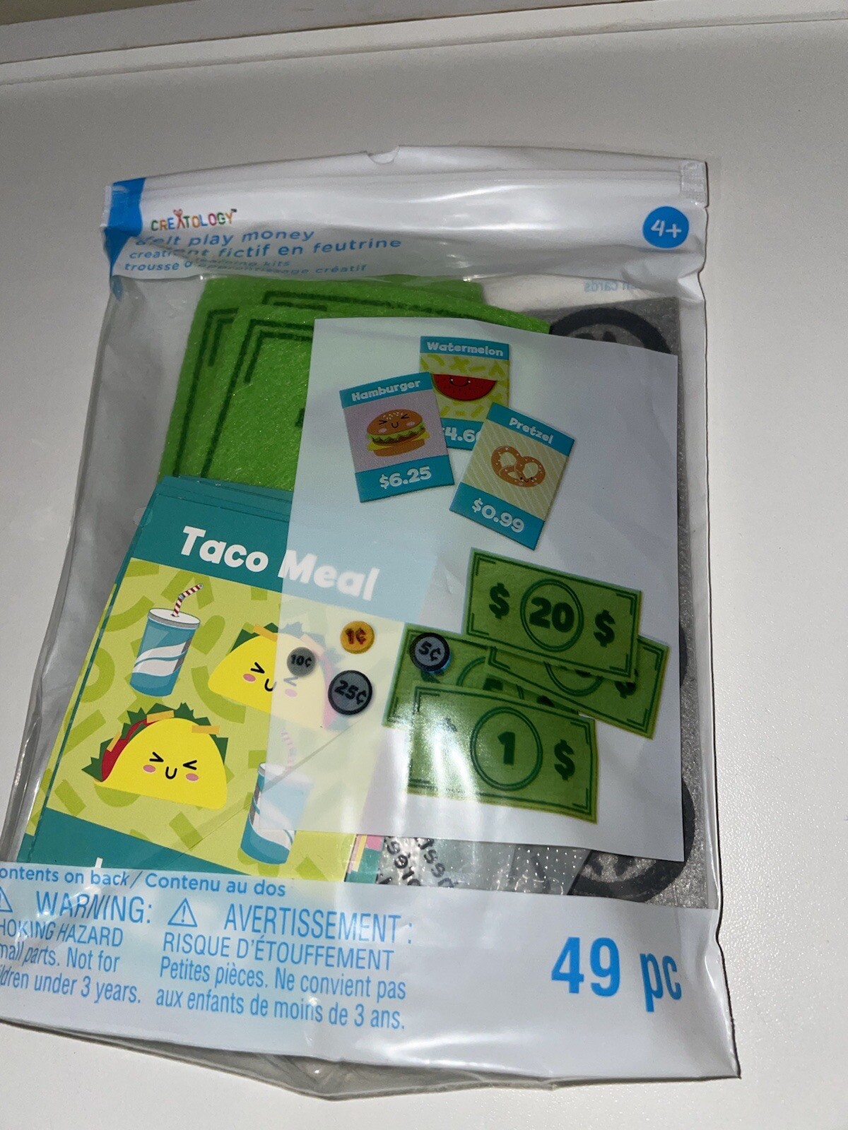 Creatology Felt Play Money Kit 49 Pc Creative Learning Activity Kit | eBay