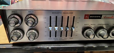 Boxed Bogen CT60 CT-60 Acousta Master Acoustic Equalizer 4 Channel Amp ...
