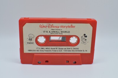 It's A Small World Story And Song Walt Disney Cassette 15DC 1978 | eBay