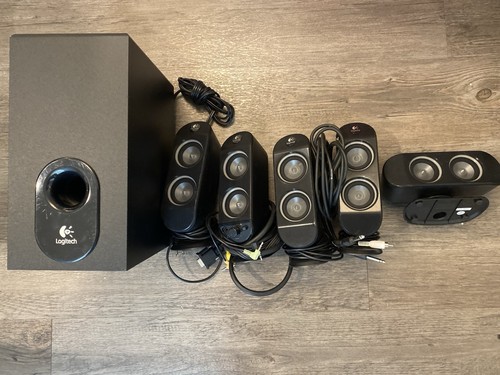 Logitech X-530 5.1 Surround Sound System with 1 Subwoofer 5 Speakers ...