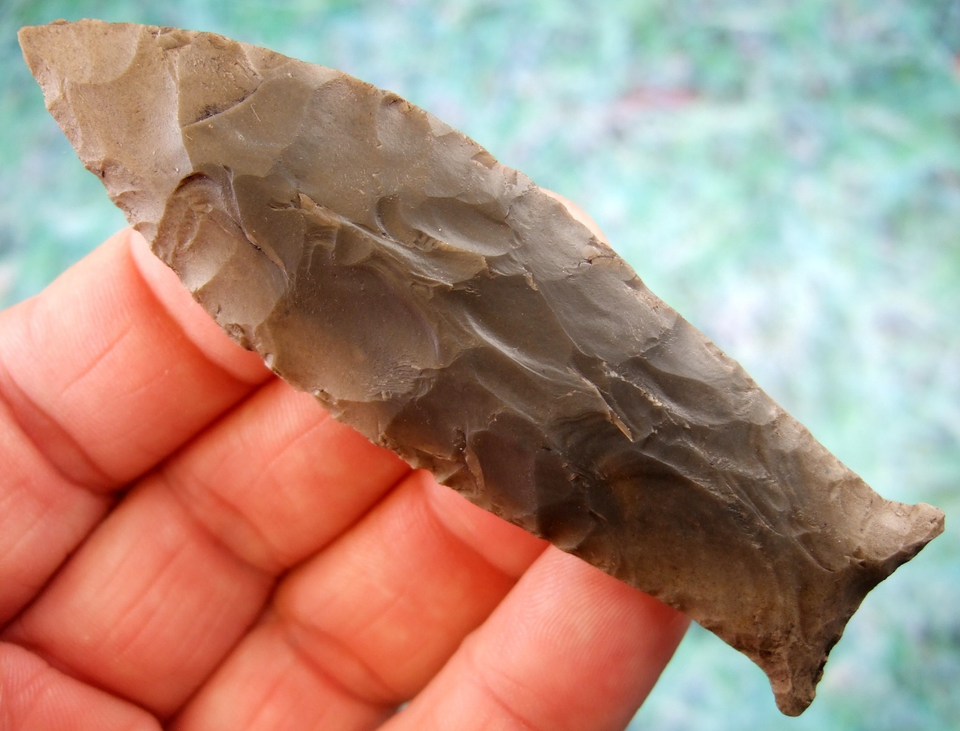 Super Fine G10 Kentucky Hornstone Flint Beaver Lake Point with COA Arrowheads | eBay