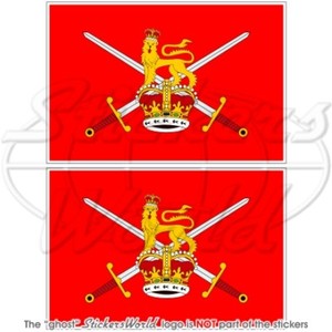 BRITISH ARMY Flag UK 75mm (3") Vinyl Bumper Stickers, Decals x2 | eBay
