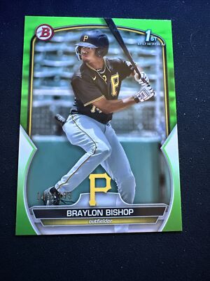 2023 Bowman Braylon Bishop Neon Green Paper /399 | eBay