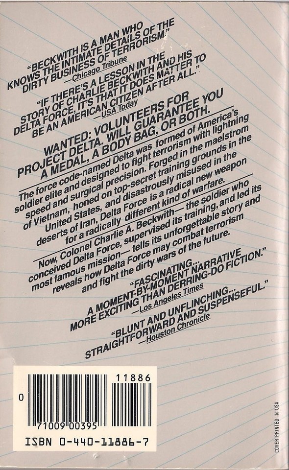 Delta Force by Col. Charlie Beckwith and Donald Knox | eBay