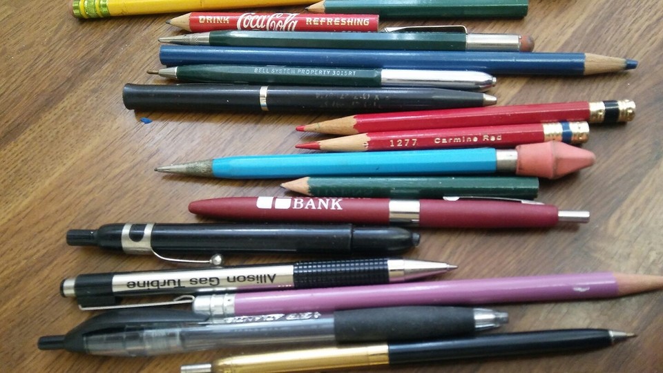 Vintage Pencils Old Pens writing instruments Bell System Auto MIX ...