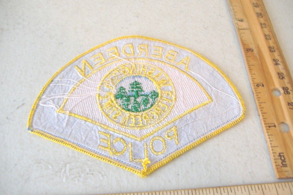 ~ABERDEEN POLICE~WASHINGTON~FABRIC PATCH~EVERGREEN STATE~ | eBay