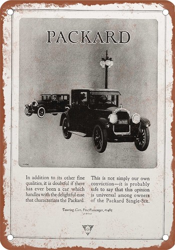 METAL SIGN - 1923 Packard Vintage Ad 04 - Old Retro Rusty Look | eBay