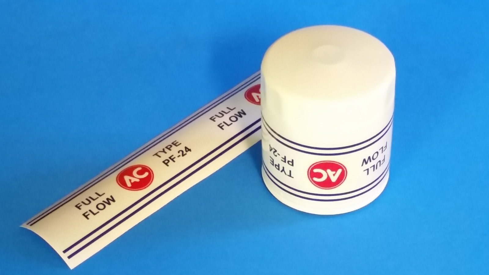 GM AC Delco PF-24 Engine Oil Filter Decal Sticker Buick Chevy Olds ...