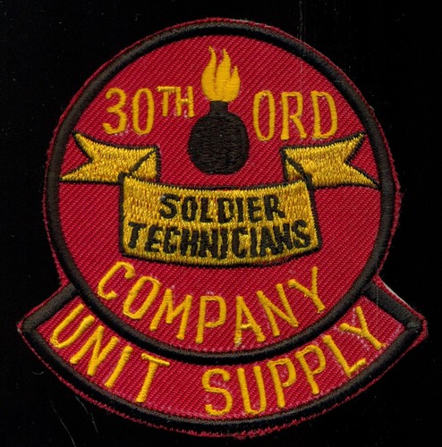US Army 30th Ordnance Company Unit Supply Patch N-29 | eBay