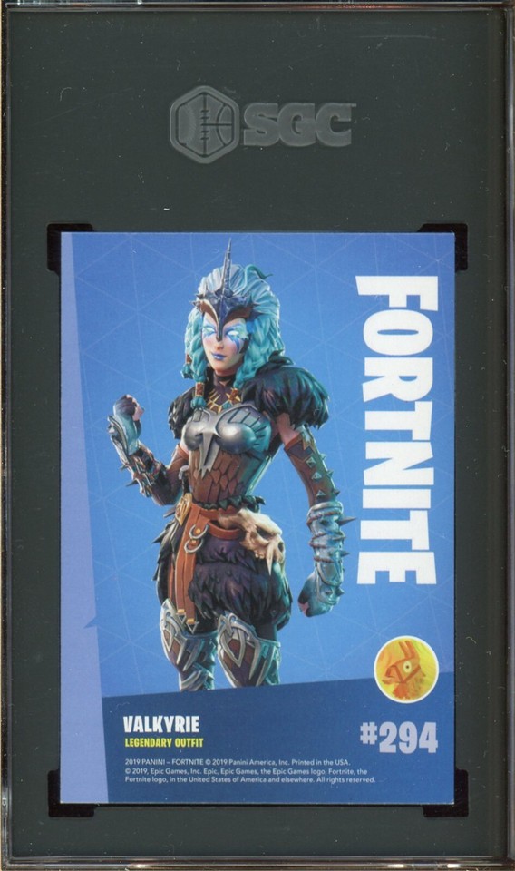 2019 Panini Fortnite Series 1 Valkyrie Holofoil SGC 9 MINT | #294 ...