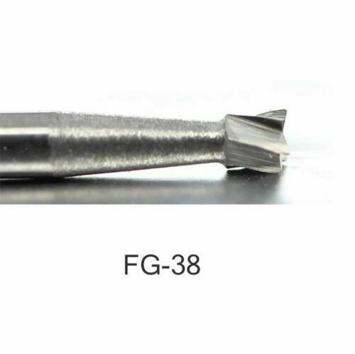 10 Pcs Dental High Speed Handpiece Carbide Burs Inverted Cone FG 34/35 ...