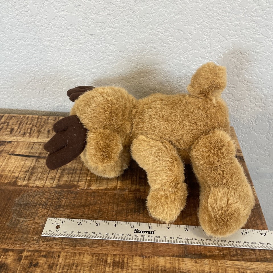 Plush Moose 12” Reindeer Seated Soft Cuddly Stuffed Animal Toy Brown | eBay
