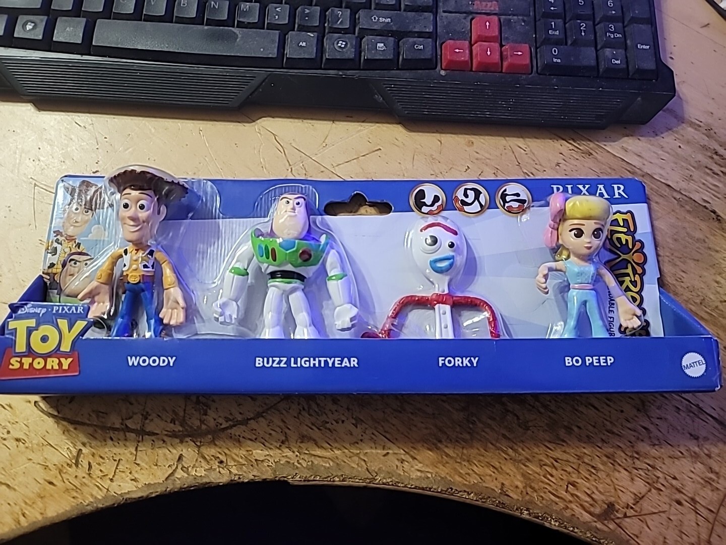 Disney Toy Story 4 Flextreme Bendable Figure Set Woody Buzz Forky Bo ...