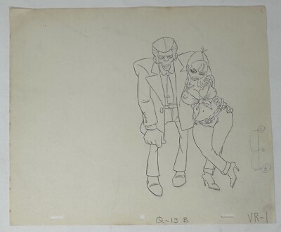 Ralph Bakshi Hey Good Lookin Original Production Sketch Art Animation ...
